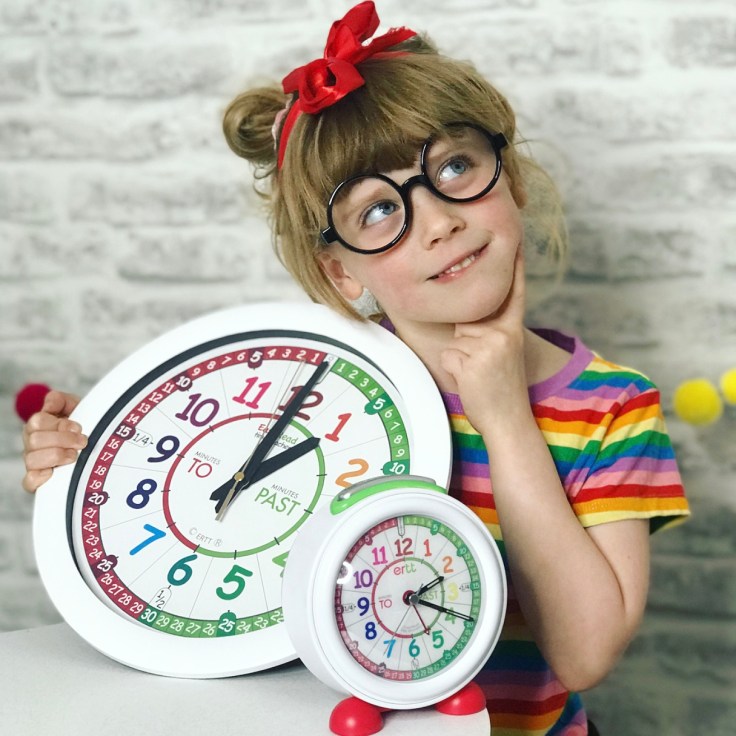Learning to tell the time with Easy Read Time Teacher Clocks