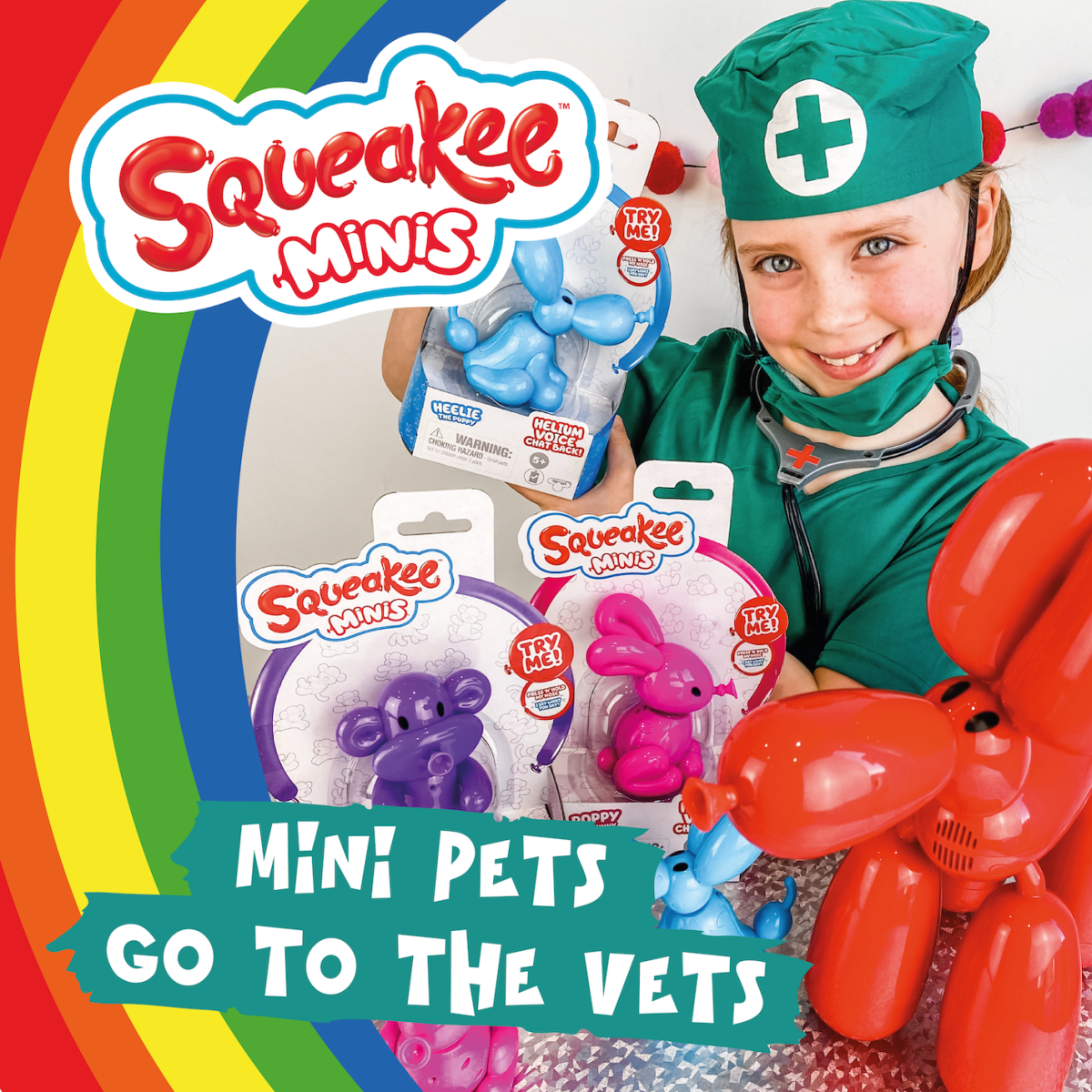 Squeakee Minis – Interactive Balloon Animals!
